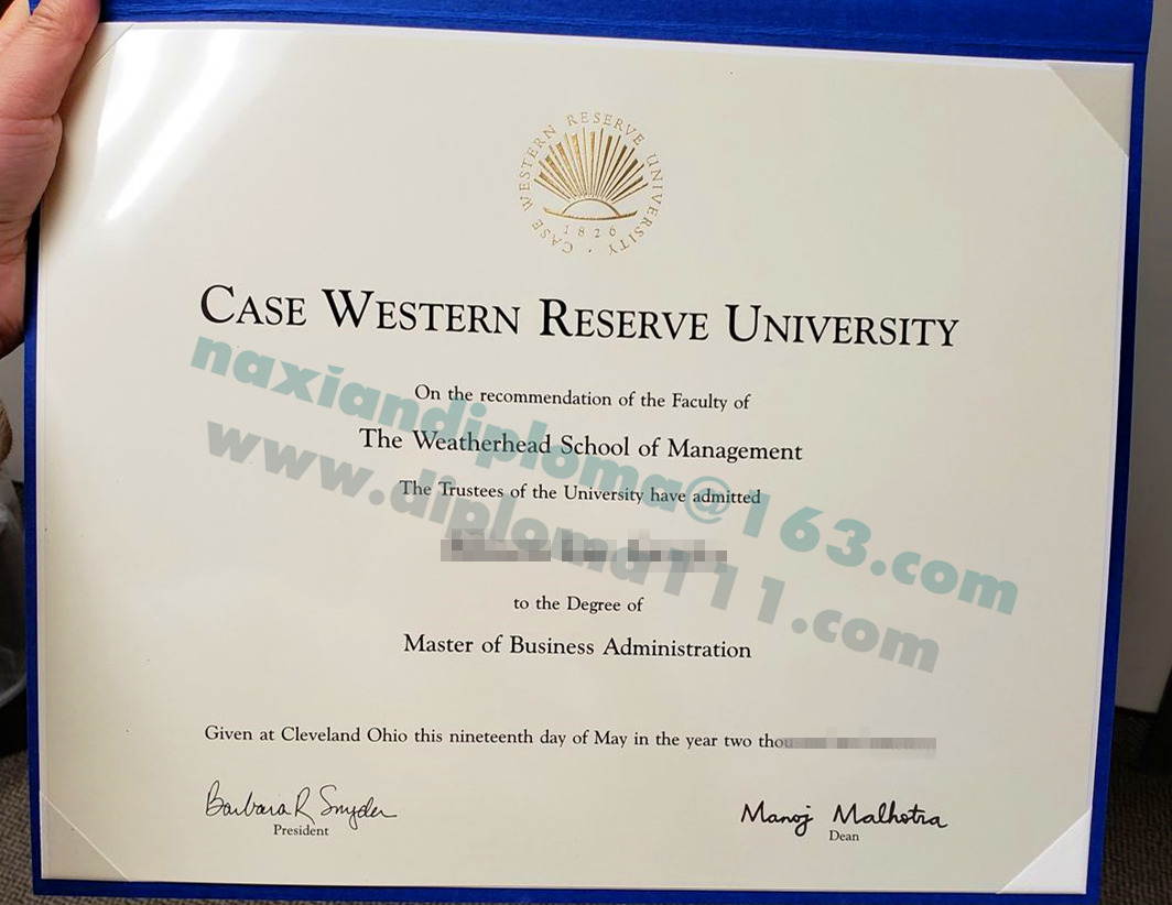 定制美国CWRU烫金文凭|凯斯西储大学MBA硕士毕业证价值